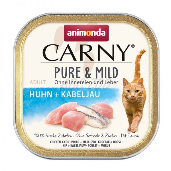 Animonda Carny Pure & Mild Adult - pui și cod 6 x 100 g | ABC-ZOO