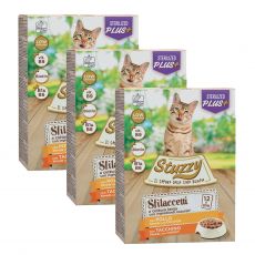 Stuzzy Cat Shreds MULTIPACK Sterilized chicken and turkey 3 x (12 x 85 g) | ABC-ZOO
